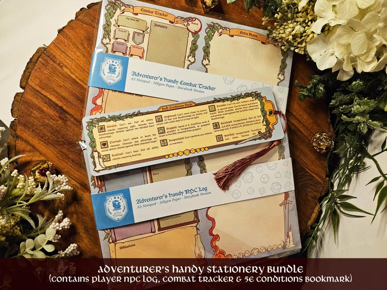 Dnd NPC Log, Storybook Version, A5 Notepad for Game Masters - Etsy
