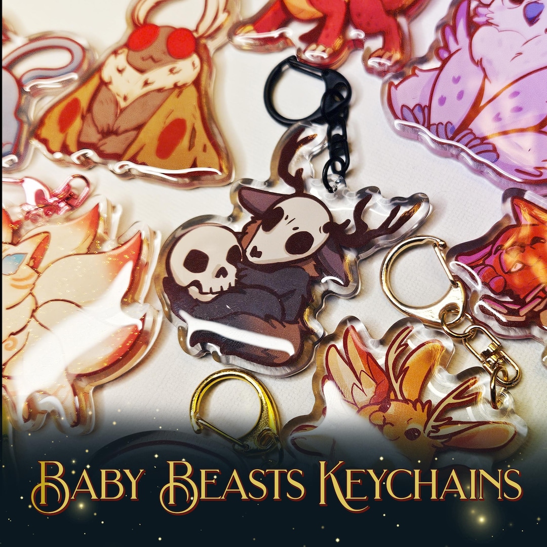 Baby Beast Adoptable Keychains | Dnd, Hades, and Mythical Creature ...