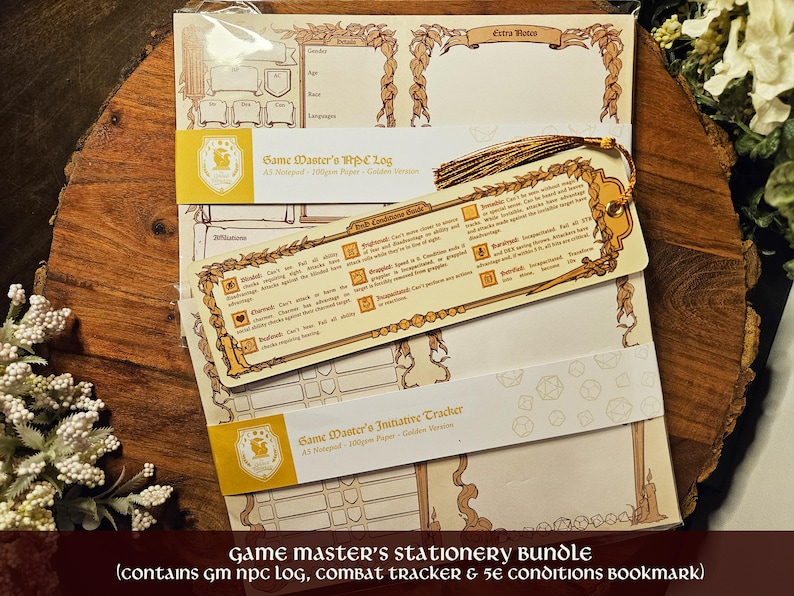 Dnd NPC Log | A5 | GOLDEN | Character Sheets | Session Notes | Dungeons ...