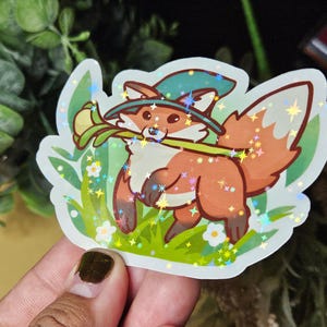 WITCH FOX | Fox Stickers | Cute Cottagecore Sticker | Foxcore ...