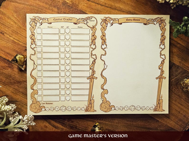 Dnd NPC Log | A5 | GOLDEN | Character Sheets | Session Notes | Dungeons ...