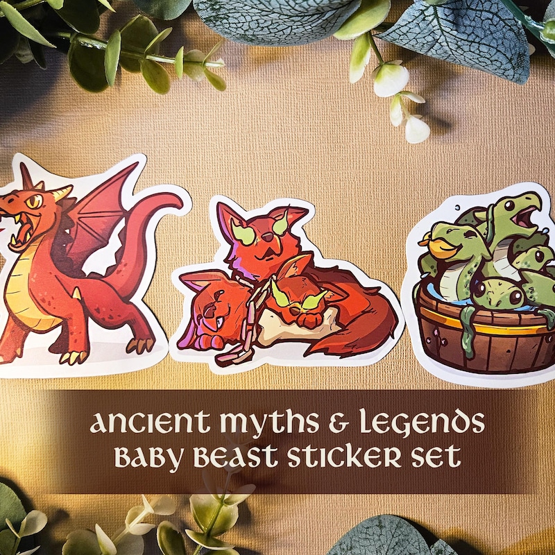 Greek Mythology Monster Stickers - Etsy UK