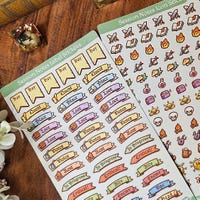 Dungeons and Dragons Session Notes Sticker Sheets - Text and Icon ...