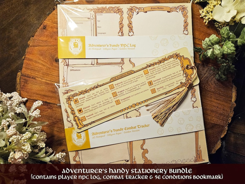 Dnd NPC Log | A5 | GOLDEN | Character Sheets | Session Notes | Dungeons ...