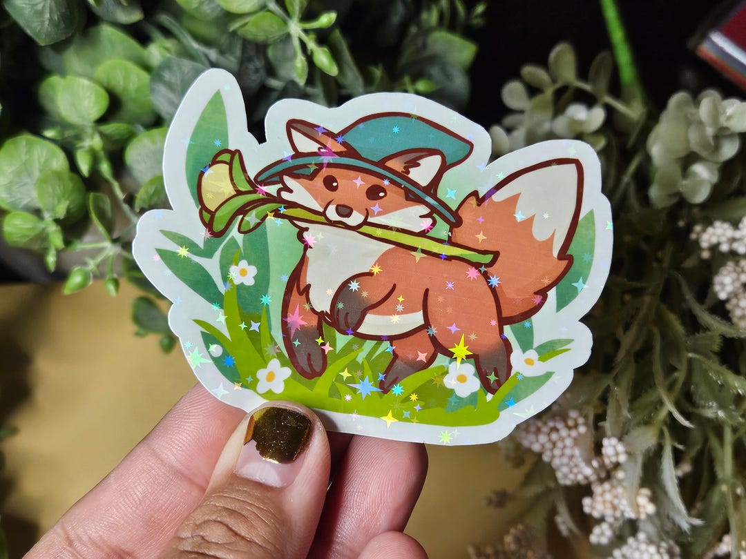 WITCH FOX | Fox Stickers | Cute Cottagecore Sticker | Foxcore ...