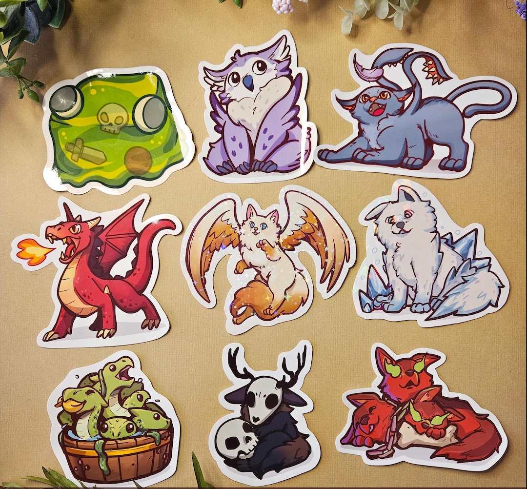 BABY BEASTS Owlbear, Gelatinous Cube, Hydra, Cerberus, Wendigo, Dragon ...