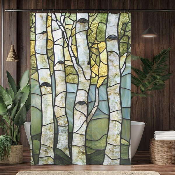 Tree Shower Curtain - Etsy
