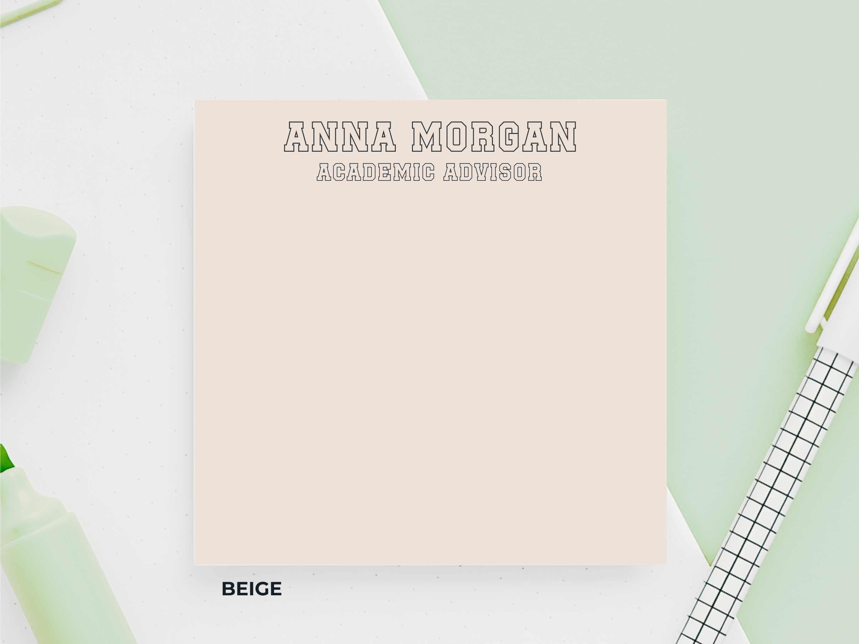 Personalized Note Pads, Custom Sticky Notes, Office Stationery Supplies ...
