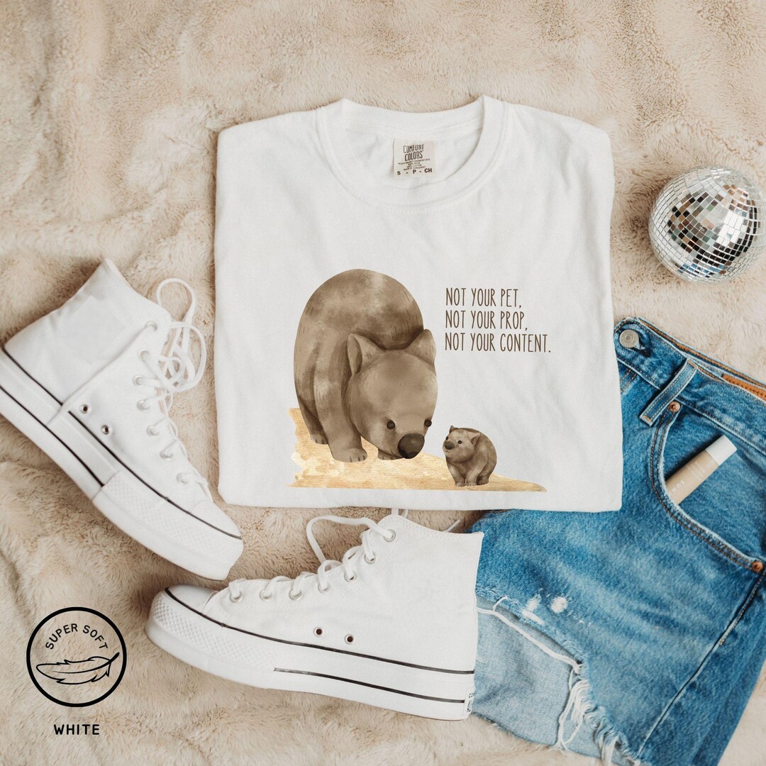 Cute Wildlife Conservation Wombat Shirt Cute Animal Rights T-shirt ...