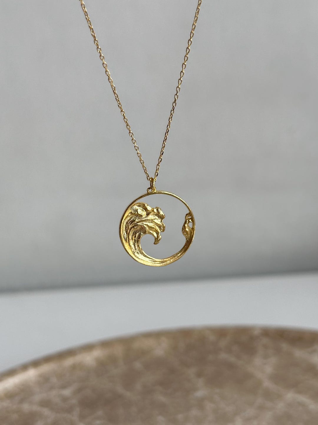 Bold Waves Necklace, Sea Themed Jewelry - Etsy