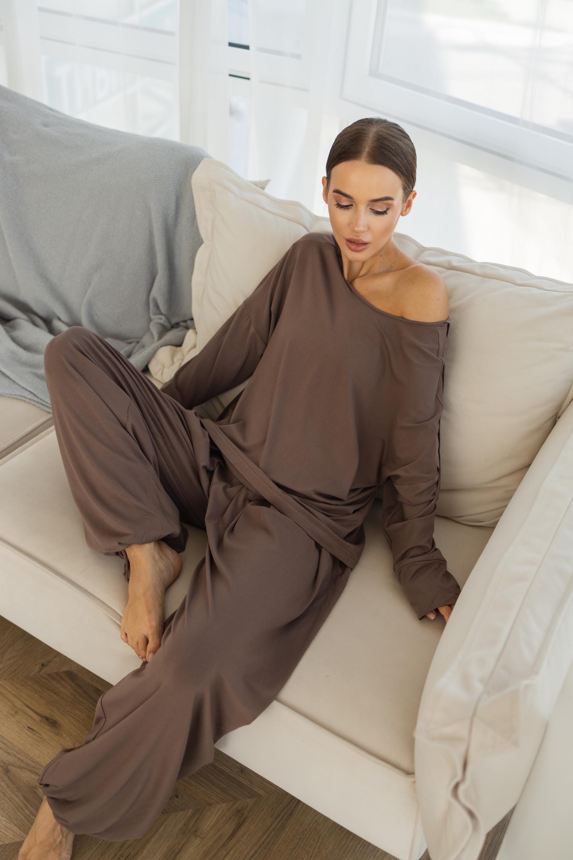 Loungewear Set for Women – Soft Knit Lounge Outfit | Cozy Two Piece ...