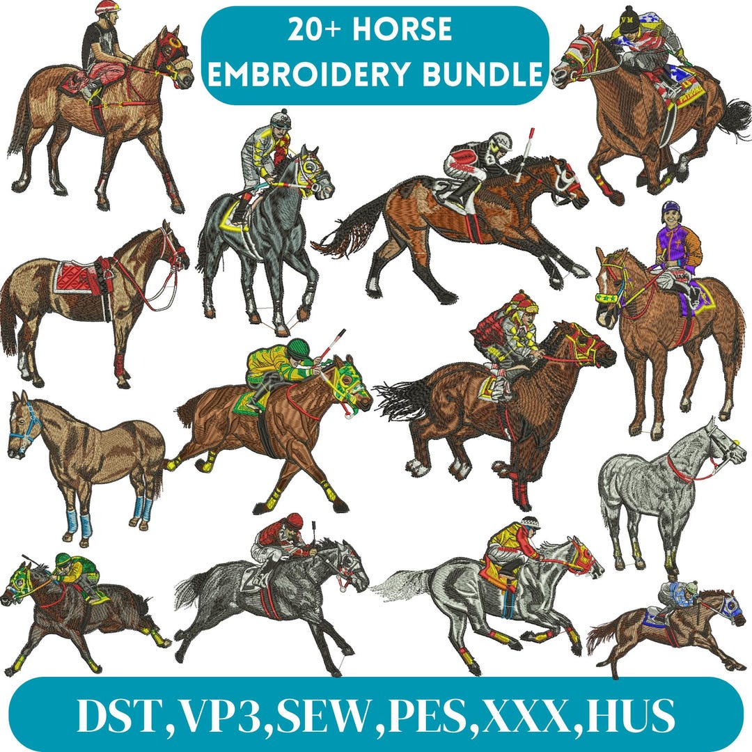 Horse Embroidery Design, Running Horse Embroidery, Farmhouse Embroidery ...