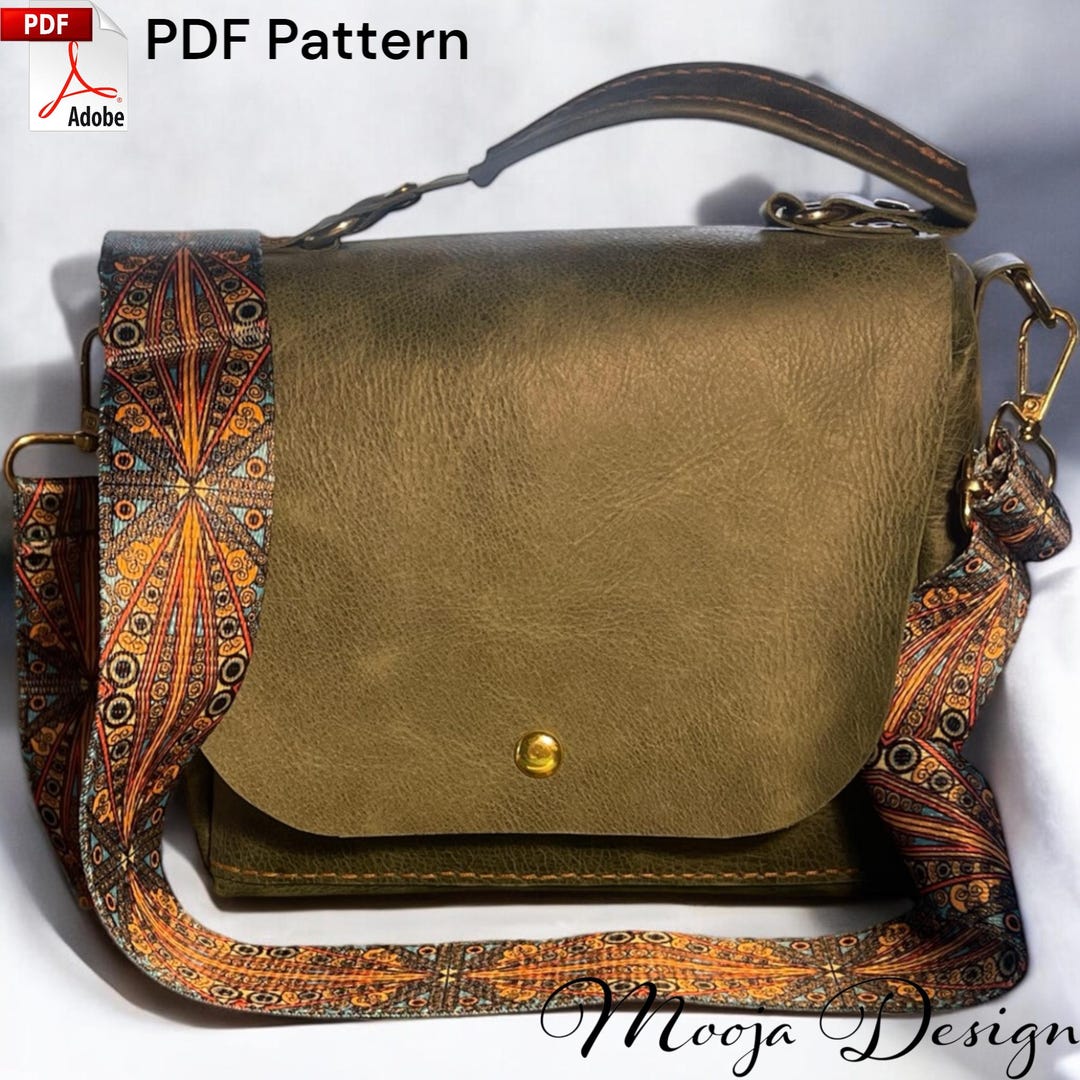Leather Bag Pattern, Bag Pdf, Bag Template PDF, Leather Bag Pdf, Bag ...