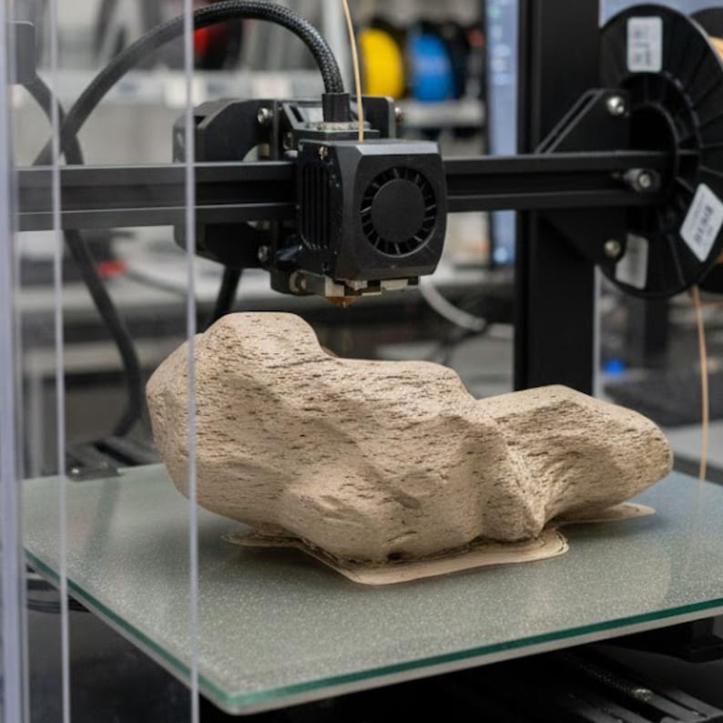 Stone Effect Floating Shelf STL File | Organic Rock Shelf | 3D Print ...