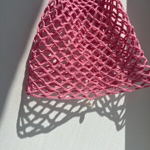 Summer Hat,pink Mesh Hat,crochet Pink Mesh Hat,women Lace Cap, Lace Hat ...