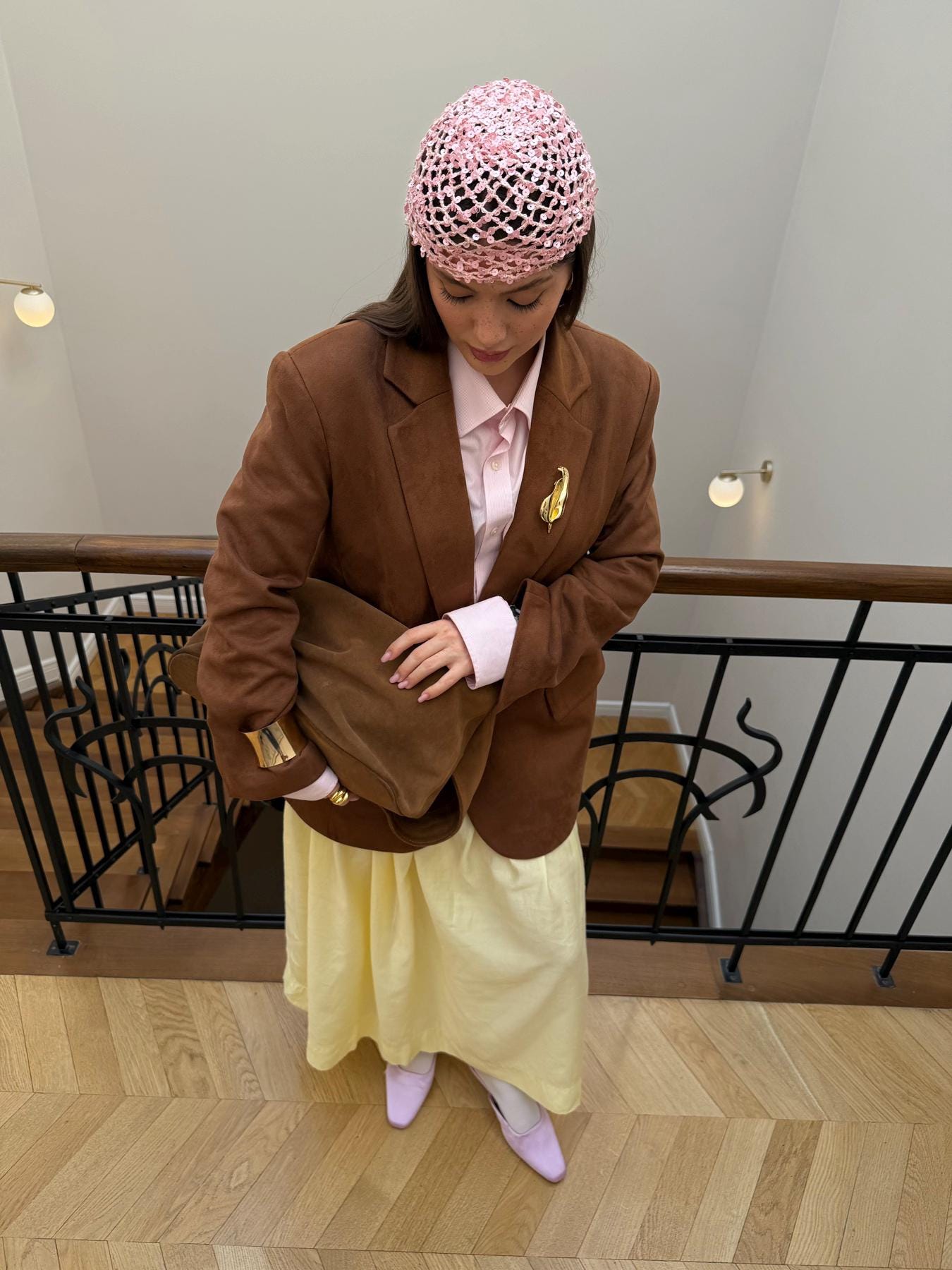 Crochet White Mesh Hat, Mesh Beanie Hat With Sequins, Netted Mesh ...