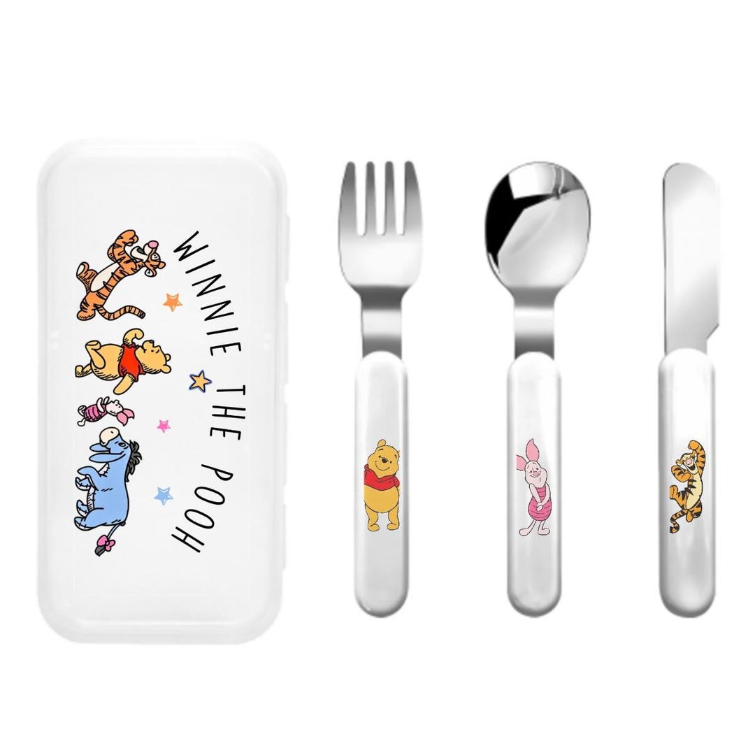 Winnie the Pooh Nursery Cutlery Set With Straight Handle, Disney ...