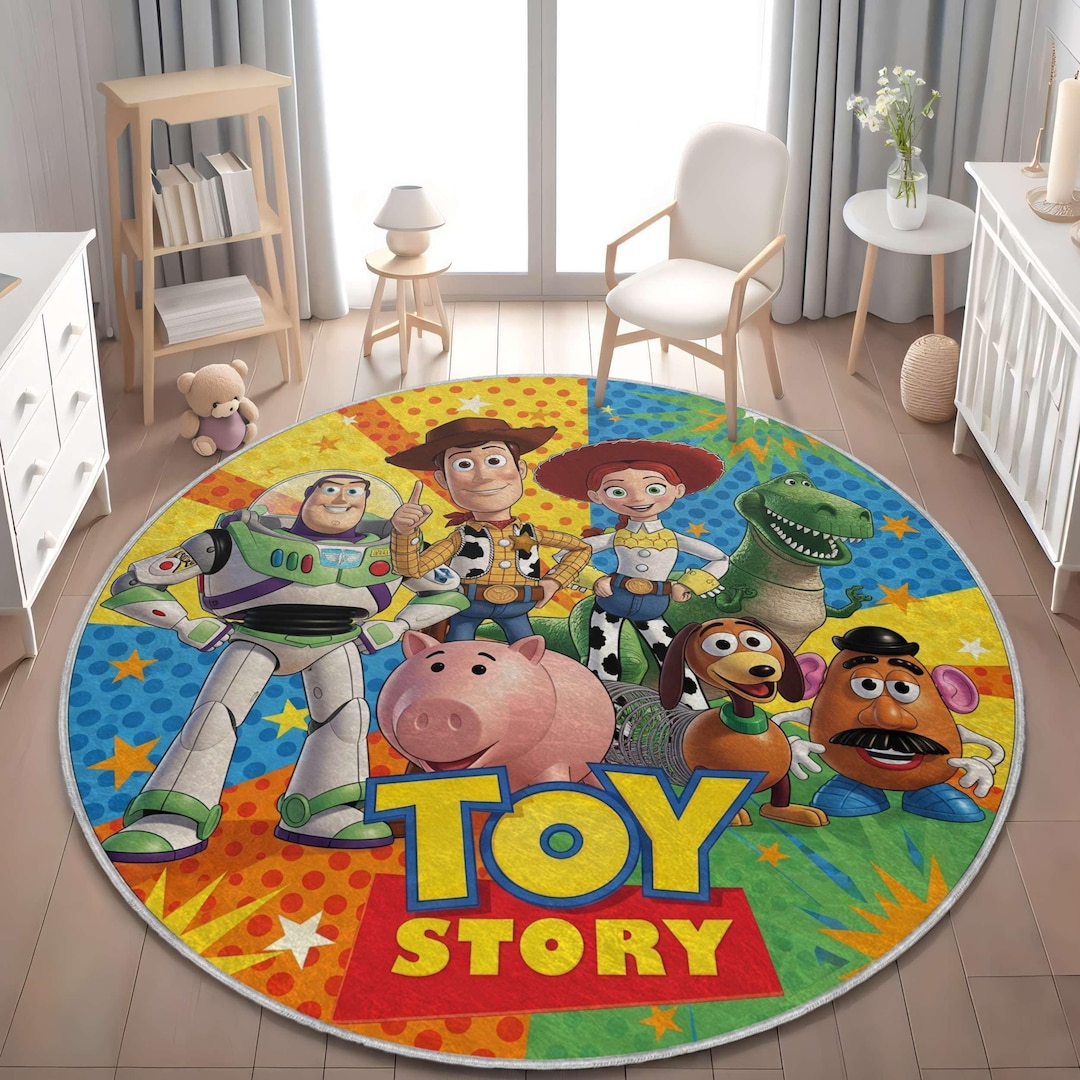 Toy Story Kids Rug: Disney Nursery Playroom Carpet - Etsy