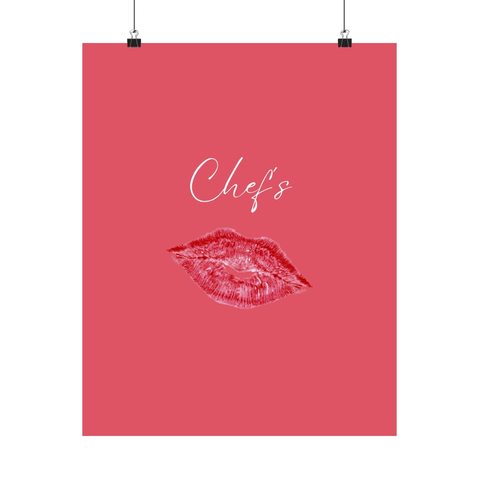Chef's Kiss Poster, Chef's Kiss Decor, Restaurant Wall Art, Trendy Wall ...