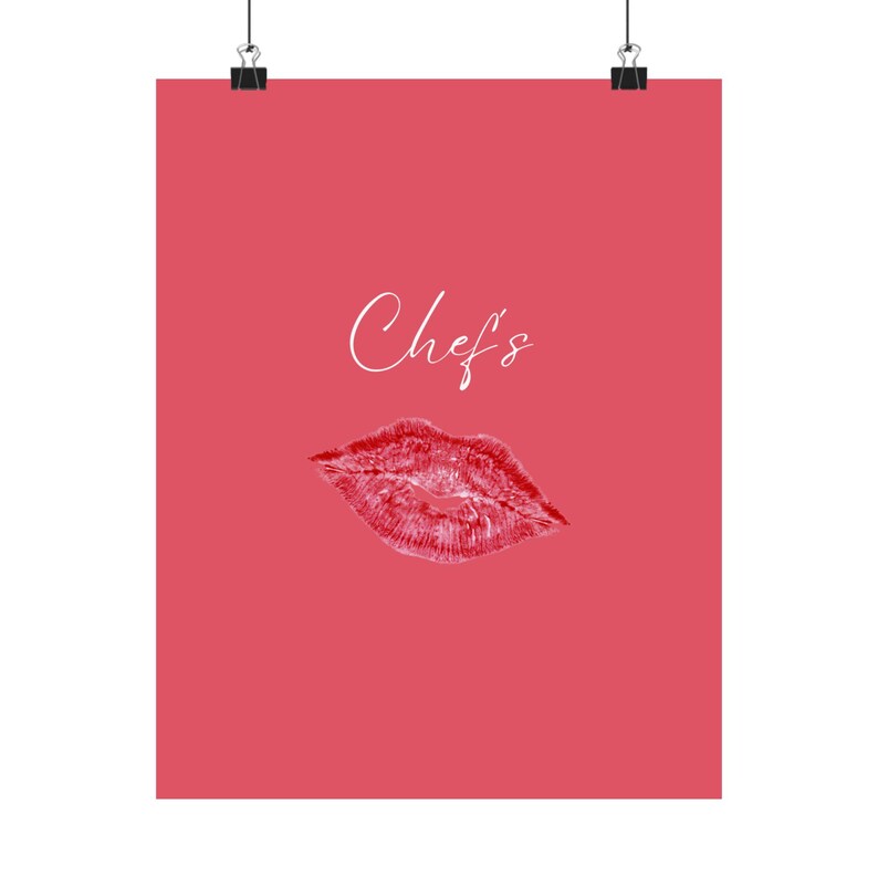 Chef's Kiss Poster, Chef's Kiss Decor, Restaurant Wall Art, Trendy Wall ...