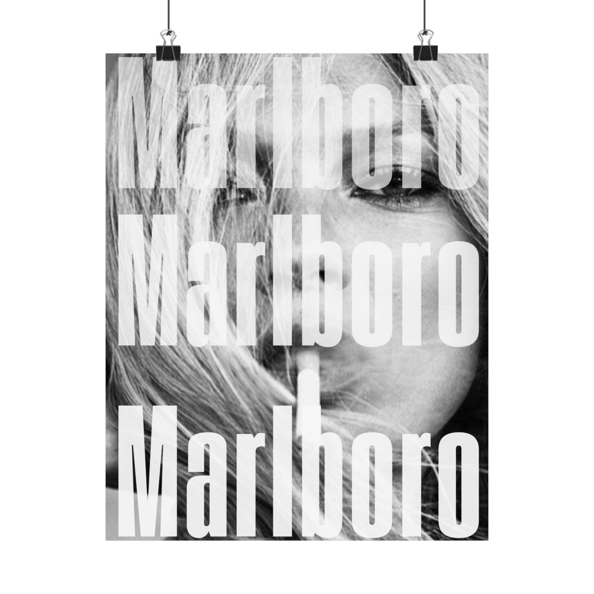 Retro Marlboro Poster, Vintage Wall Art, Edgy Home Decor, Unique Gift ...