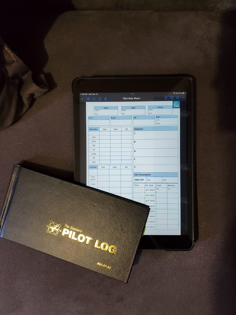 Pilot Note-sheet - Etsy