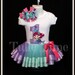 T-rex Girly Dino Girly Dinosaur Birthday Shirt Tutu Outfit Ribbon Trim ...