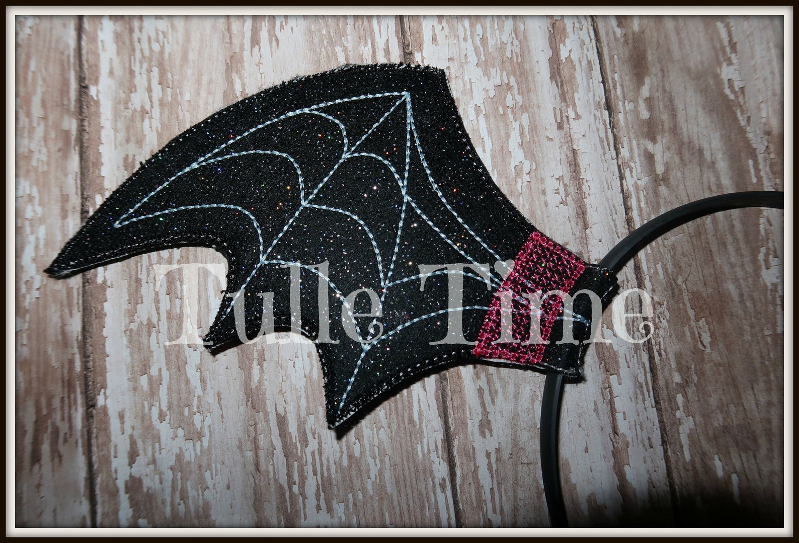 Vampire Inspired Headband Bat Wings Headband Embroidered Headband ...