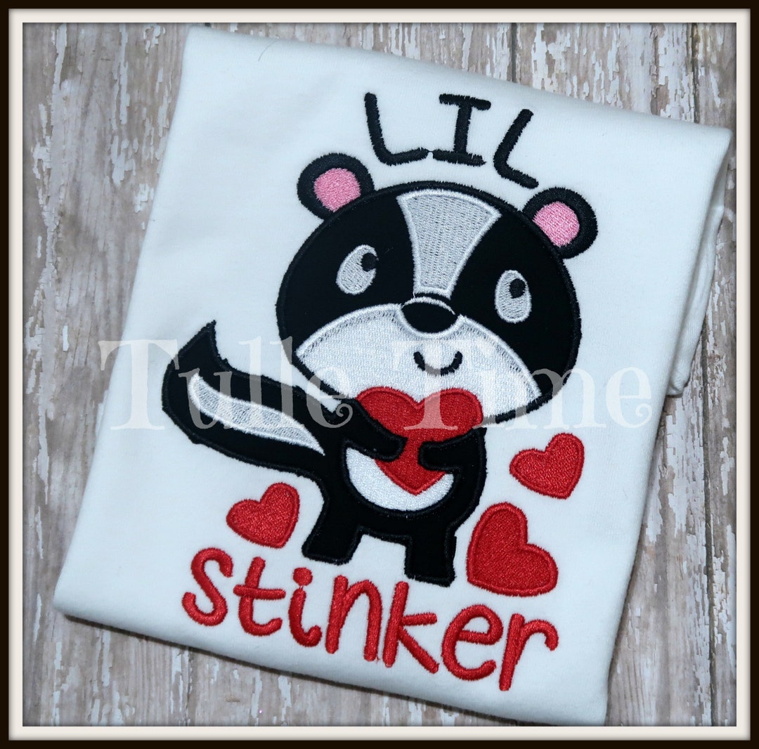 Lil Stinker Skunk Valentines Day Shirt or Bodysuit - Etsy