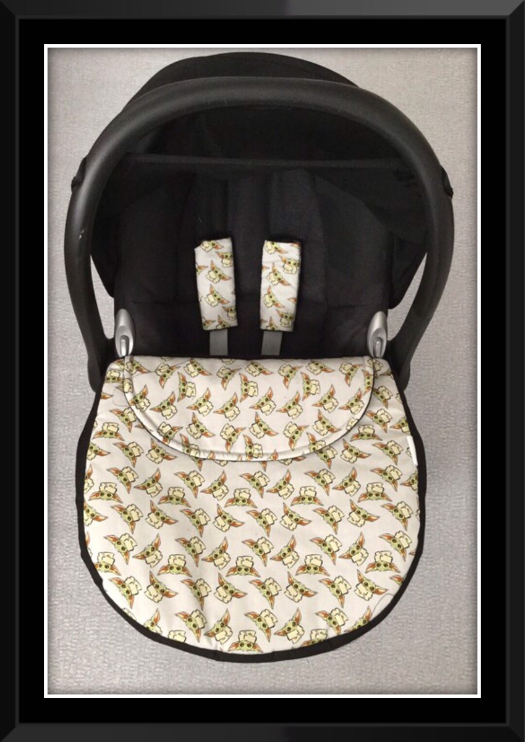 Doona Universal Hand Made Mandalorian Baby Yoga Grogu Plain Black Baby ...