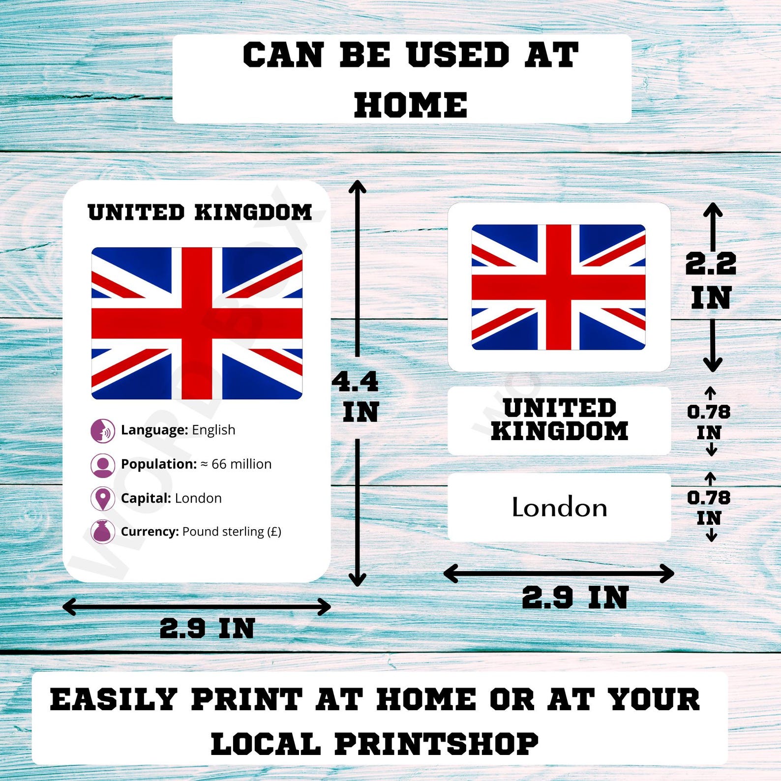 Countries of Europe • 56 Montessori Cards • Educational Cards ...