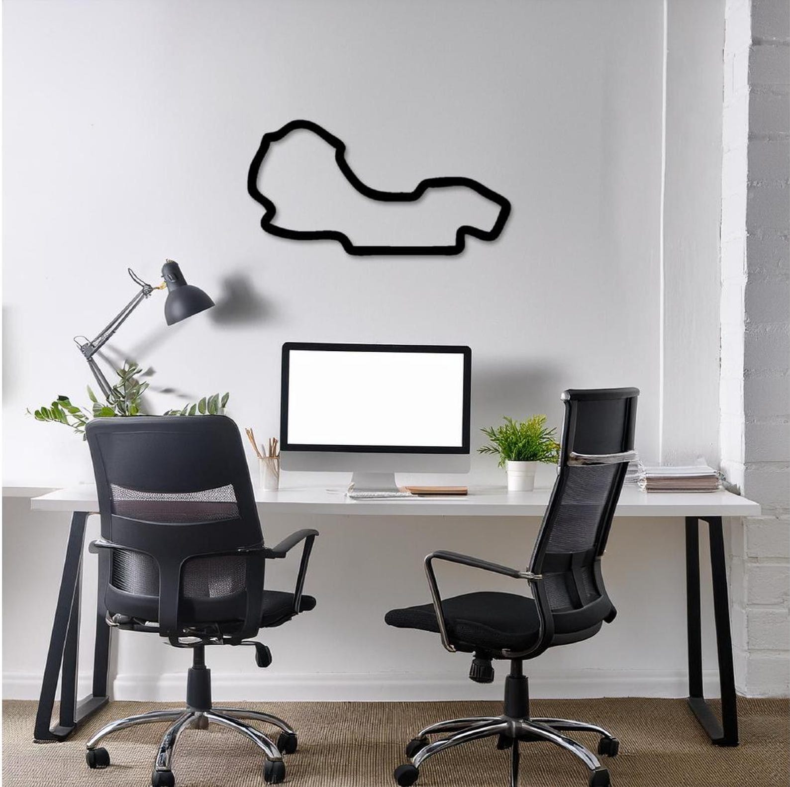Formula 1 Track Outline - F1 Circuit Silhouette - Wall Art - Formula ...