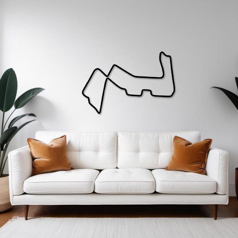 Formula 1 Track Outline - F1 Circuit Silhouette - Wall Art - Formula ...