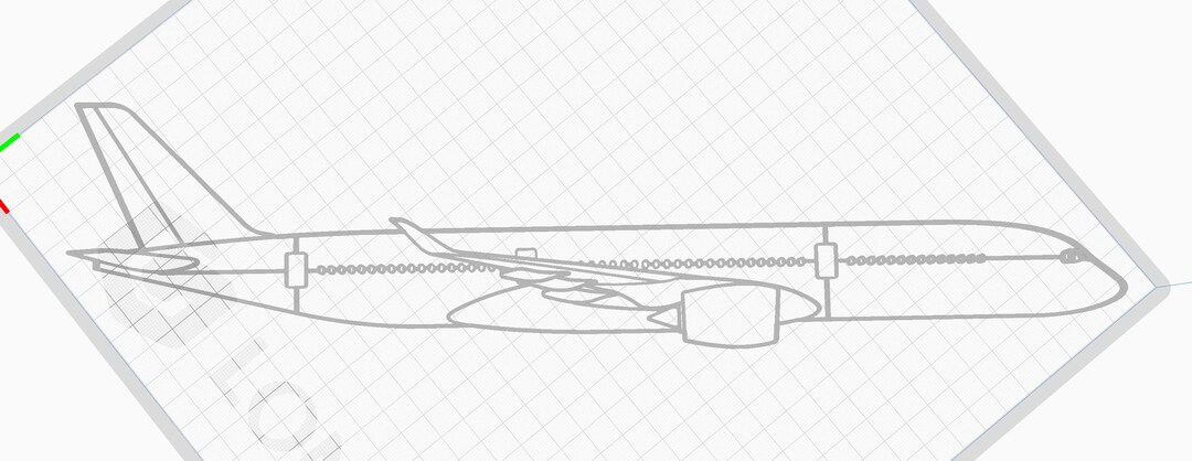 Airbus A320 Silhouette Wall Art Airplane Contour 3D Printed - Etsy