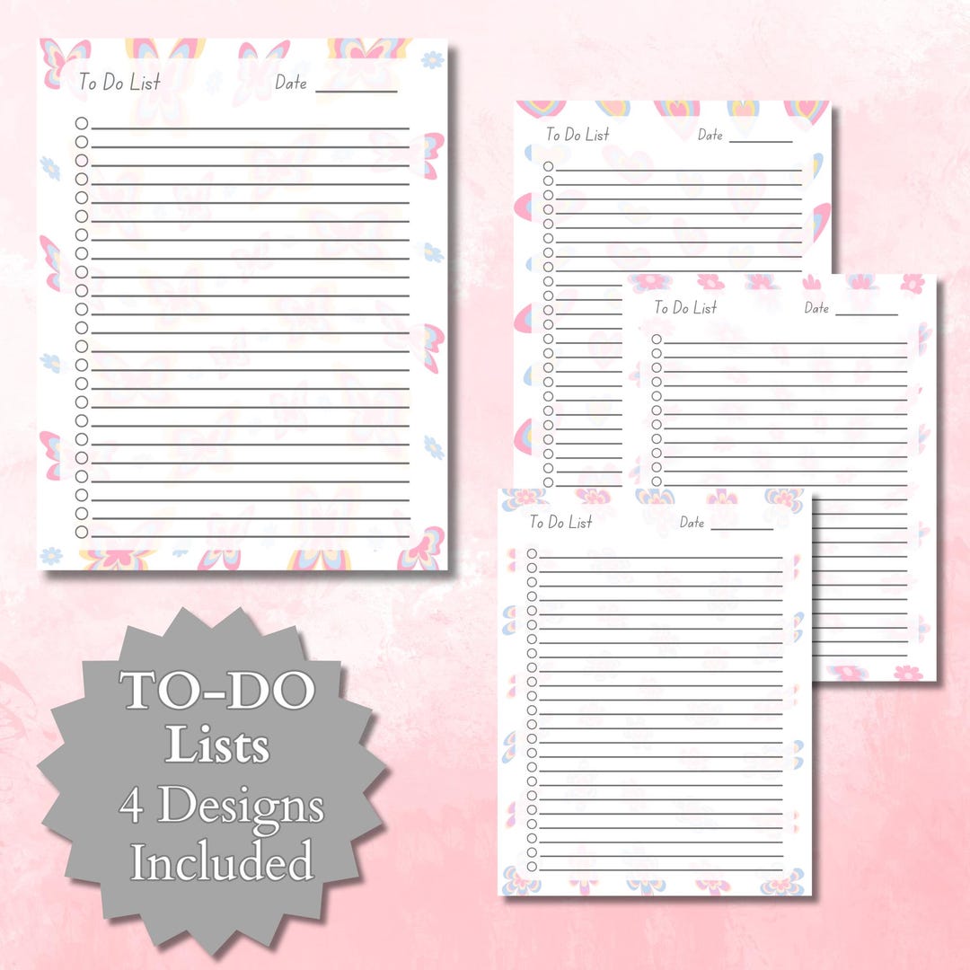 To Do List Planner Printable Organization Tracker Printable PDF ...