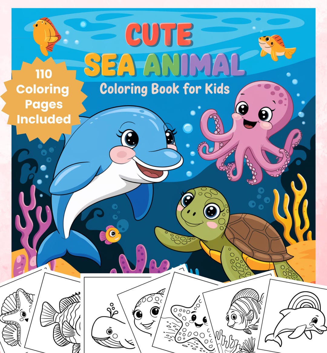 Digital Downloads for Kids Coloring Book PDF Digital Coloring Pages for ...