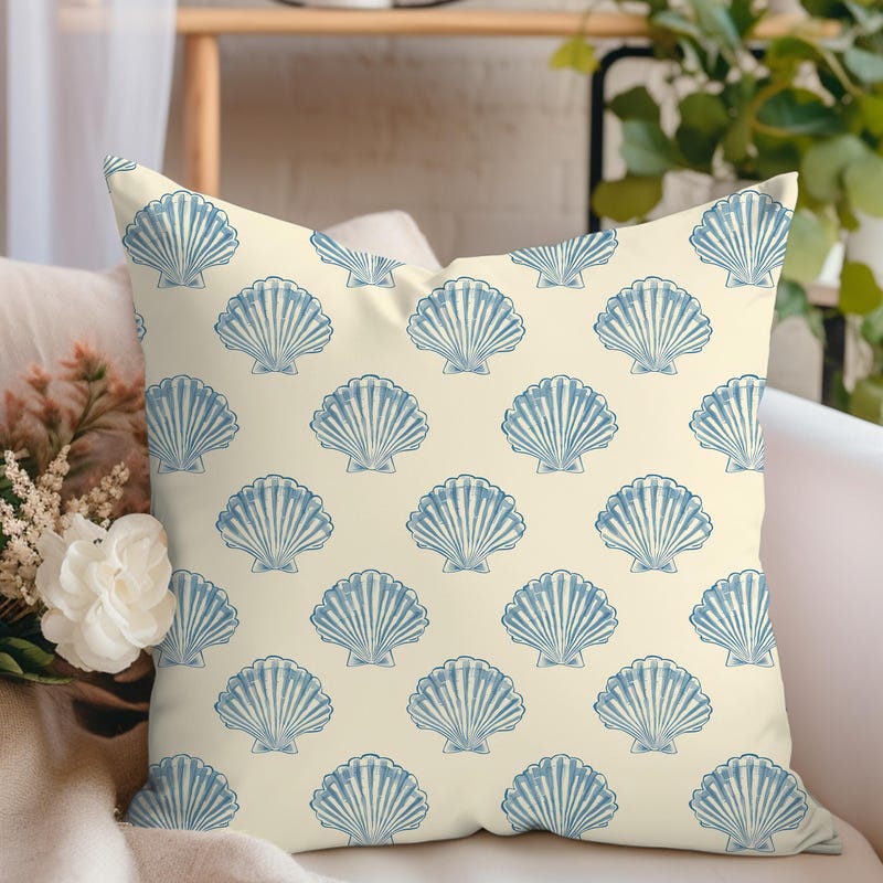 Seashell Pillow - Etsy