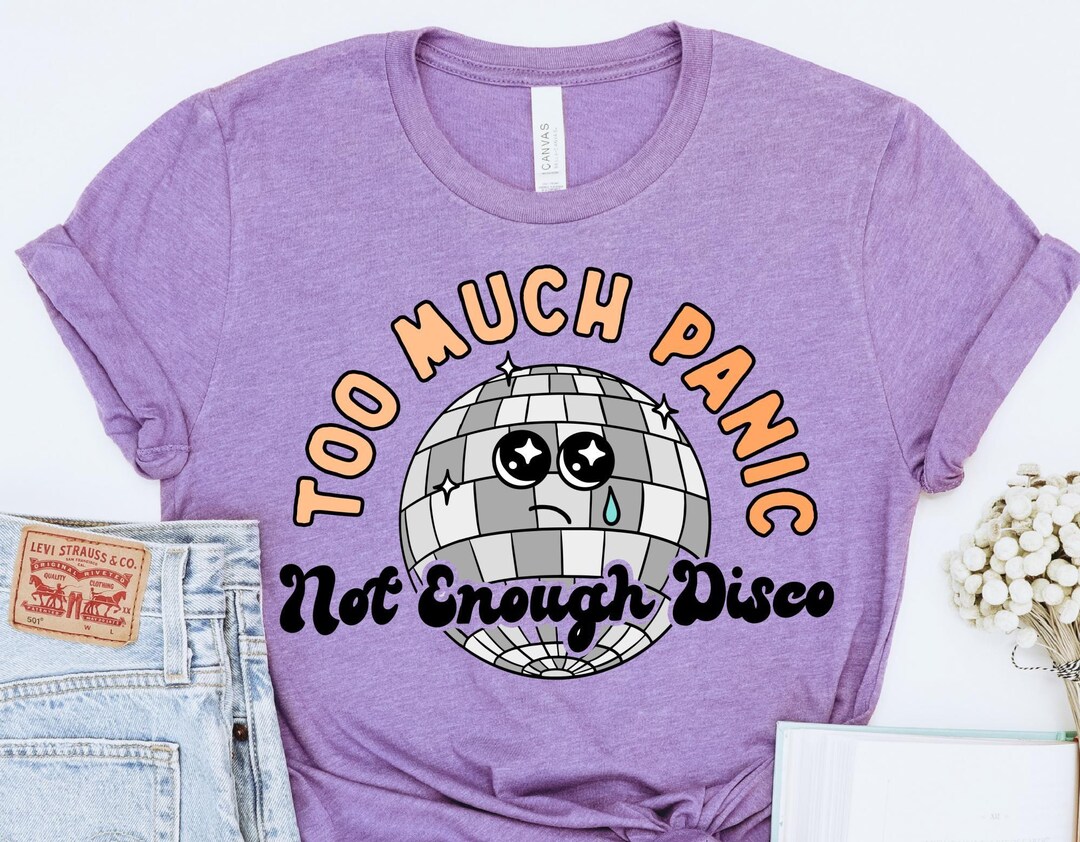 Too Much Panic Not Enough Disco DTF Transfers - Etsy