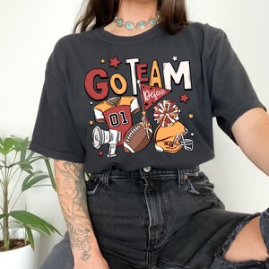 Go Team Football Collage DTF Transfer - Etsy