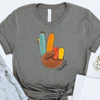 Turkey Hand Peace Sign PNG Digital Download Fall Thanksgiving ...