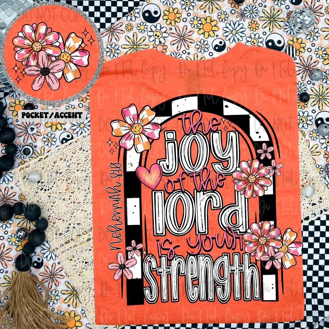 The Joy of the Lord Arch Front Back DTF Transfer - Etsy