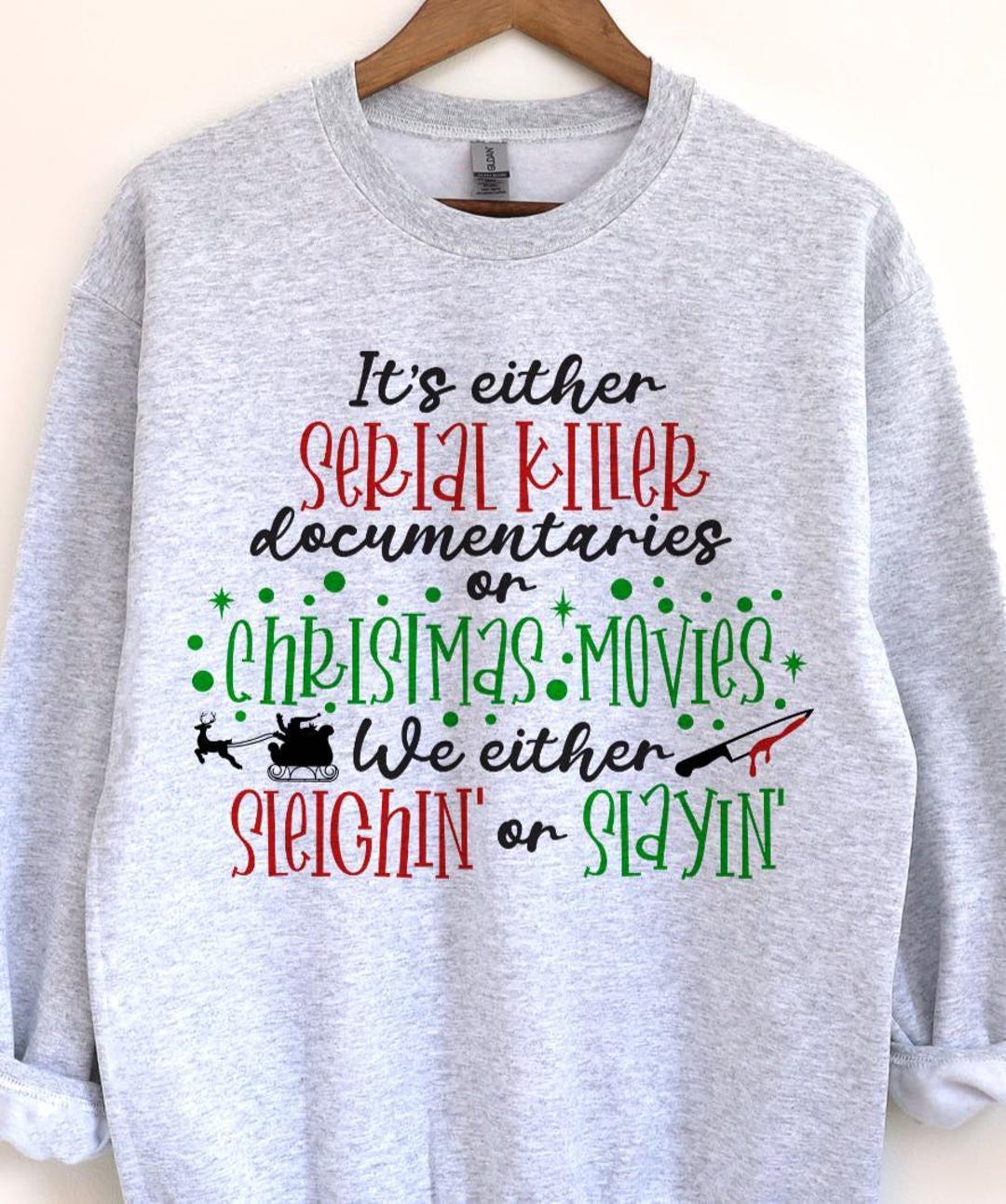 Serial Killers or Christmas Movies DTF Transfers DTF4211 - Etsy