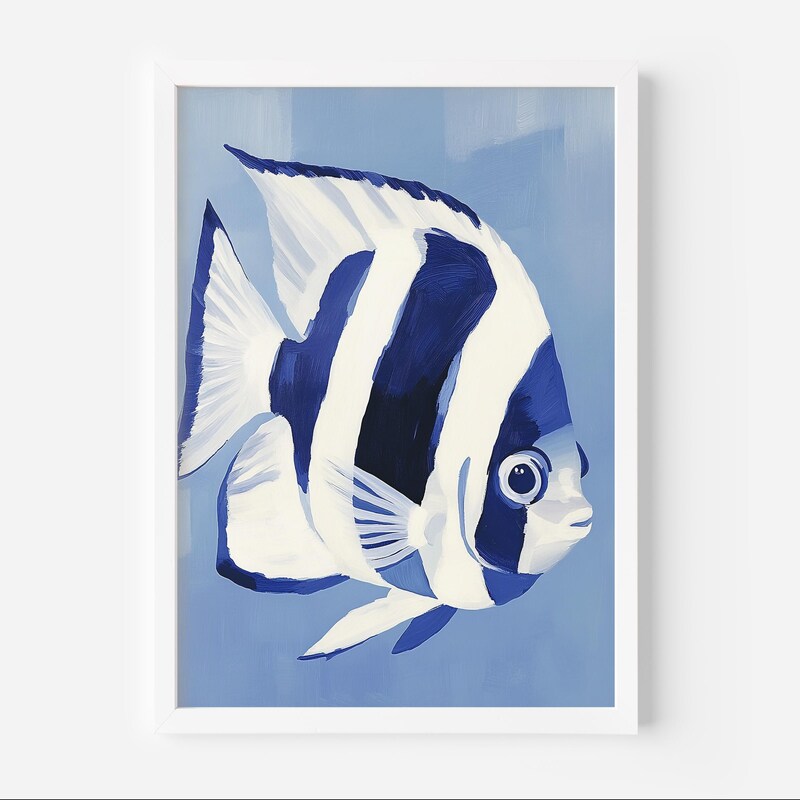 Angelfish Painting - Etsy