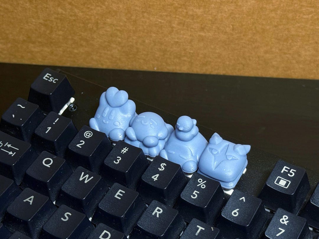 Custom 3d-printed Resin Kirby Keyboard Cap – Anime-inspired Artisan ...