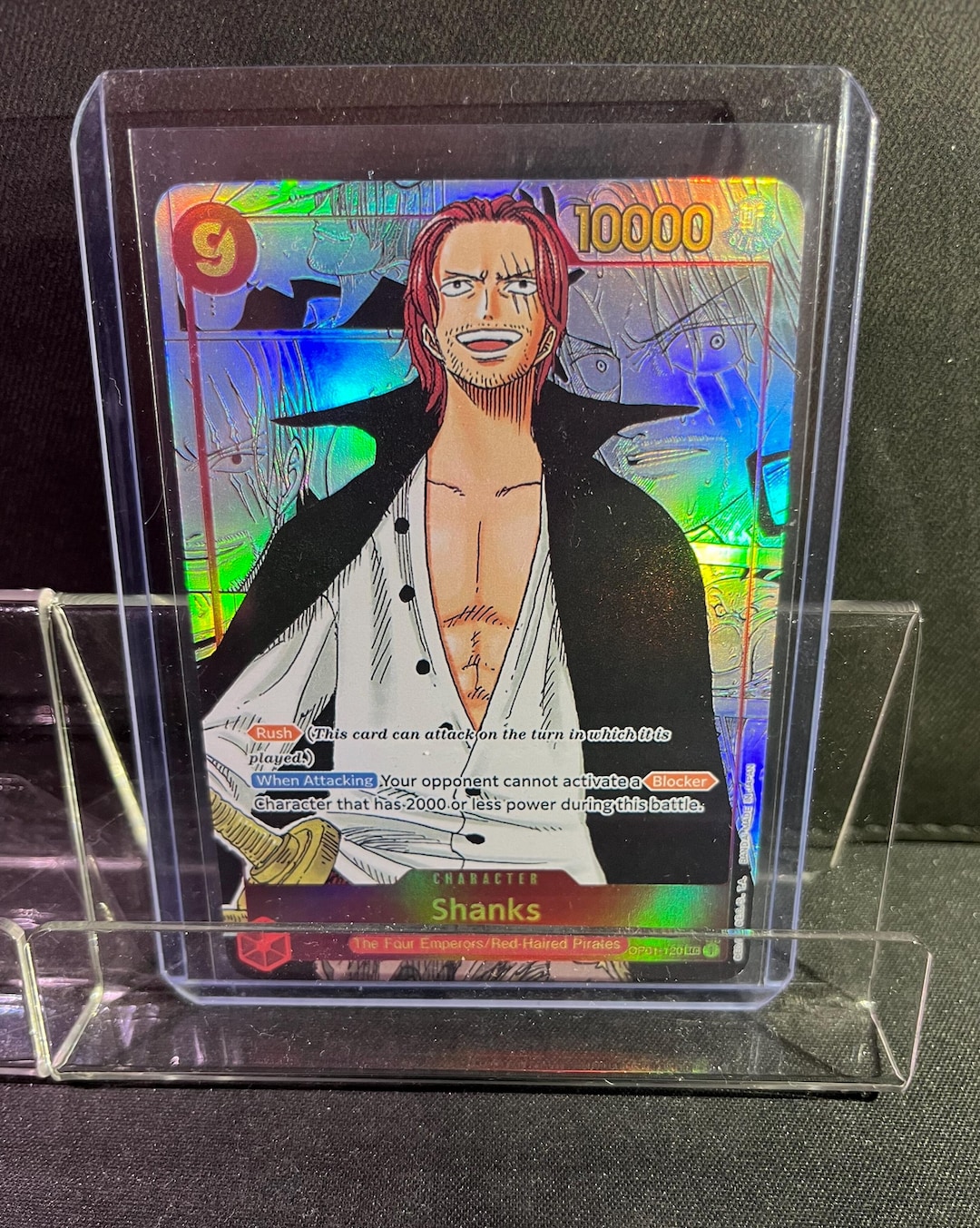 Shanks OP01 Manga One Piece Card Game TCG High Quality CUSTOM Card ...