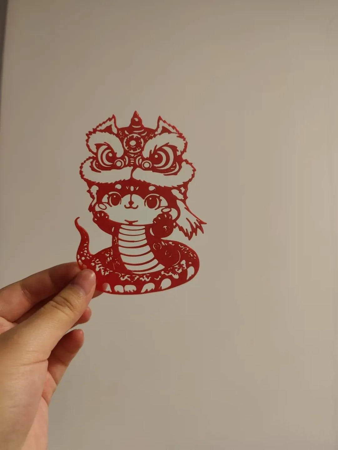 Year of the Snake 3D Printed Window Decoration - Etsy