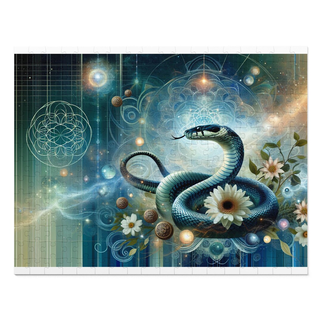 2025 Year of the Snake: Prosperity and Success Jigsaw Puzzle - Etsy 日本