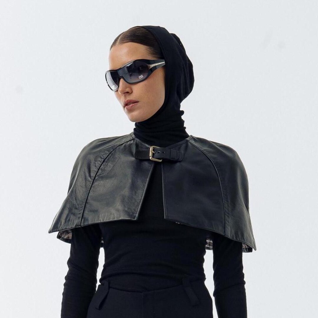 Real Leather Cape Coat, Leather Cape Top, Leather Poncho, Women Cape ...