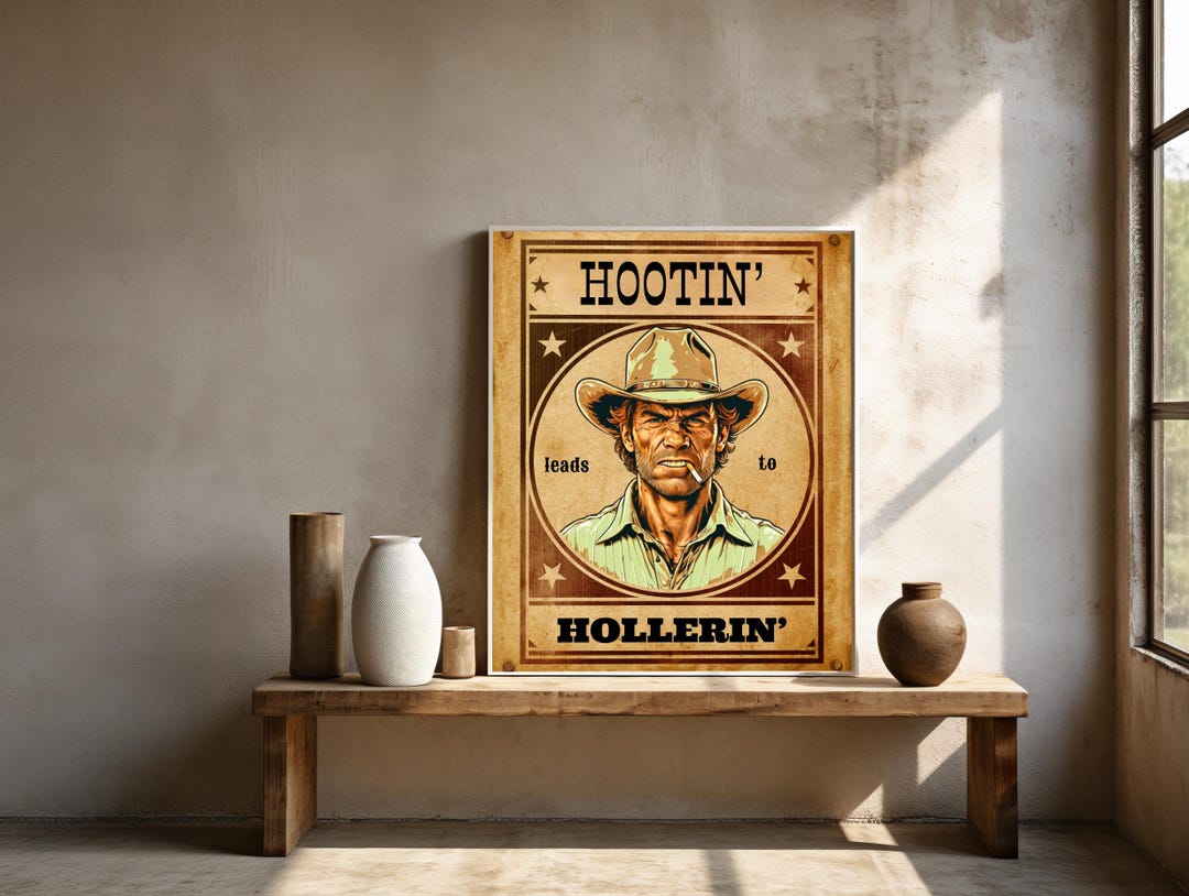 Western Cowboy Matte Vertical Posters, Vintage Wanted Saloon Wall Art ...