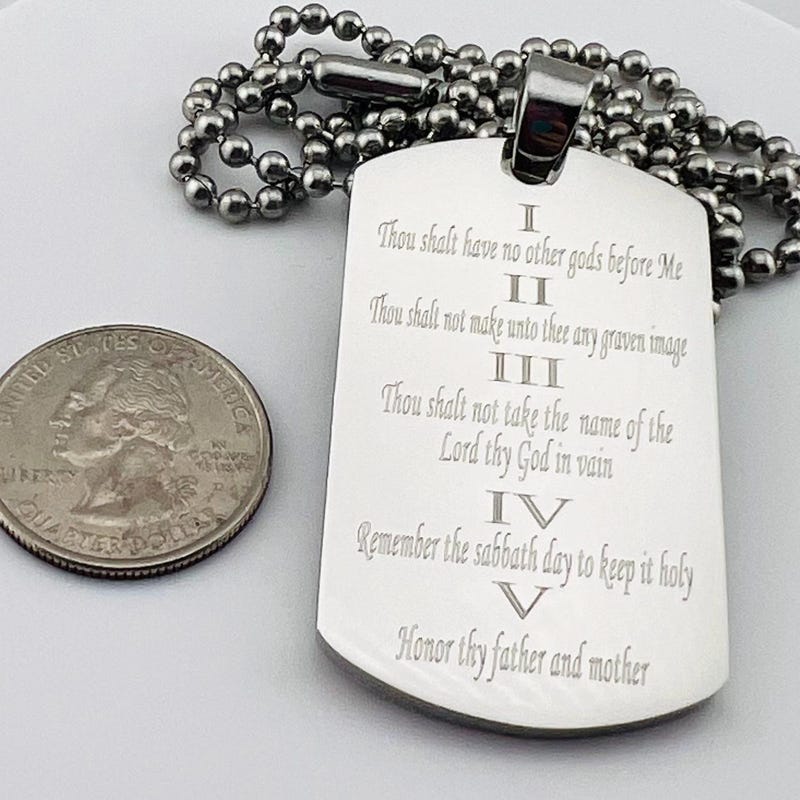 The 10 Commandments Jewelry - Etsy